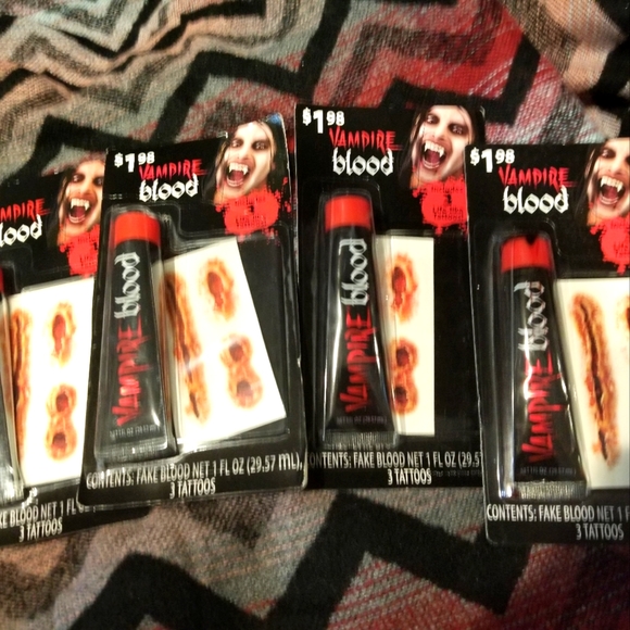 Art | Vampire Blood With 3 Tattoos 4 Packs | Poshmark